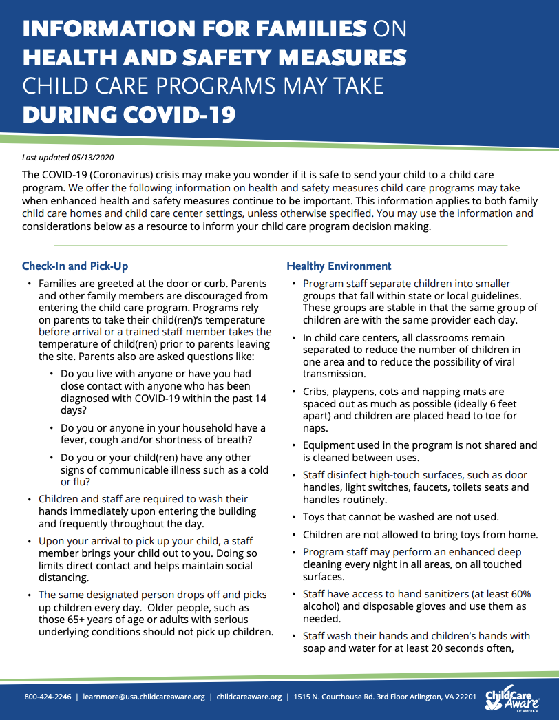 Is It Safe to Bring My Child to Child Care during COVID-19?